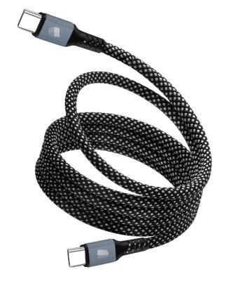 China Seamless and Strong C-C20V3A 60W max/C-L 9V3A 27W max Braided Nylon Magnetic Charging Cable for sale