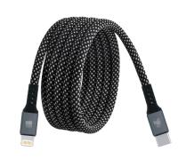 China Seamless and Strong C-C20V3A 60W max/C-L 9V3A 27W max Braided Nylon Magnetic Charging Cable for sale