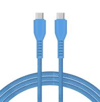 China 2025 1M/3.3ft Braided Nylon USB-C Cable PD Fast Charging Durable Silicone Cover with C-C20V3A 60W max Output for sale