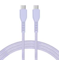 China 2025 1M/3.3ft Braided Nylon USB-C Cable PD Fast Charging Durable Silicone Cover with C-C20V3A 60W max Output for sale