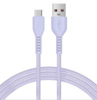 China 2025 1M/3.3ft Braided Nylon USB-C Cable PD Fast Charging Durable Silicone Cover with C-C20V3A 60W max Output for sale