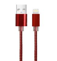 China 2025 6ft/2M Black Aluminum CCA USB Cable Supports Quick Charge for Phones/Tablets C-C20V3A 60W max/C-L 9V3A 27W max for sale