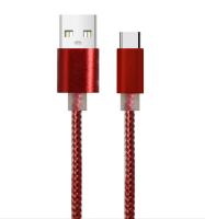 China 2025 6ft/2M Black Aluminum CCA USB Cable Supports Quick Charge for Phones/Tablets C-C20V3A 60W max/C-L 9V3A 27W max for sale