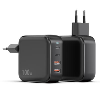 China Foldable US Plug Ultra-Powerful 100W Charger 2 USB-A 2 USB-C Ports All-in-One Charging for RoHS Certified Devices for sale