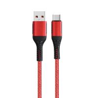 China 100cm Length Stylish Braided Wire Customized OEM Support Durable Nylon Aluminum Alloy Connector for sale