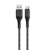China 100cm Length Stylish Braided Wire Customized OEM Support Durable Nylon Aluminum Alloy Connector for sale