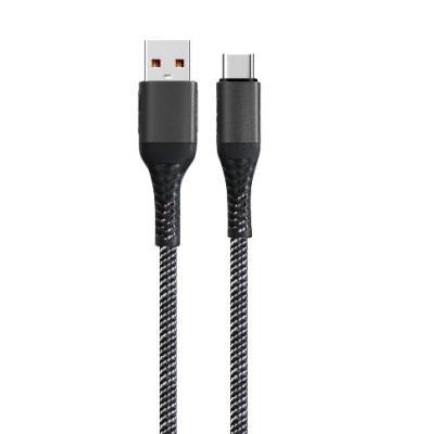 China 100cm Length Stylish Braided Wire Customized OEM Support Durable Nylon Aluminum Alloy Connector for sale