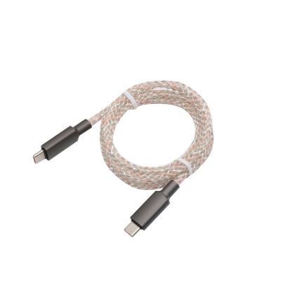 China Transparent Braided USB-C to USB-C Cable 1m/2m Length 3A Output for CC60W/CL27W for sale