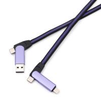 China Customized CC60W/CL27W 3A Multi-Device Cable with L-Connector Design and Customized OEM Support for sale