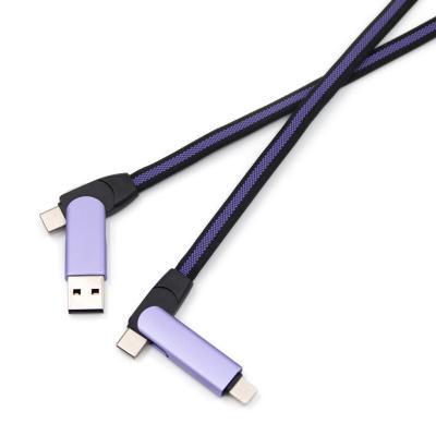 China Customized CC60W/CL27W 3A Multi-Device Cable with L-Connector Design and Customized OEM Support for sale