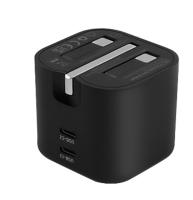 China 45W Foldable Dual USB-C Charger UK Plug 2-Port Type C Fast Charging Adapter for sale