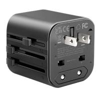 China 4-in-1 International Travel Adapter US/EU/UK/AU Plug Fast Charging for Convenient Charging in 150 Countries for sale