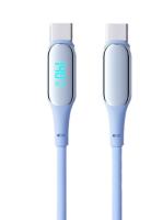China Customized OEM Support Durable Silicone USB-C Cable with Digital Display 20 000 Bends Strong Tear Resistance for sale