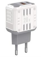 China Multi - Voltage 20W Charger A+C, QC & PD Supported for USA, UK, Europe & Australia Travel for sale