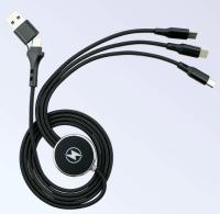 China Multi-Interface Glowing USB Cable 6-in-1 1.2M Length for Customized OEM Support and Multiple Device Compatibility for sale