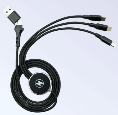 China Multi-Interface Glowing USB Cable 6-in-1 1.2M Length for Customized OEM Support and Multiple Device Compatibility for sale