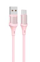 China Multi-Color Transparent Shell Silicone Data Cord 1m Braided Length for Data Transfer for sale