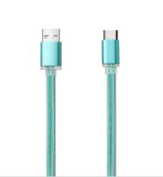 China USB Cable with Transparent Cable Body 1m Length for sale