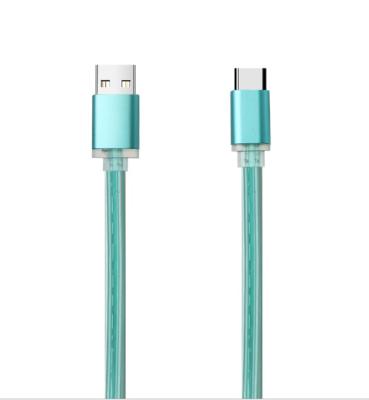 China USB Cable with Transparent Cable Body 1m Length for sale