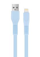 China Pastel Light Blue Lightning Cable: USB - A Plug, Soft & Flexible for sale