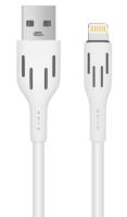 China White USB - Lightning Fast Charging Cable with Reinforced Ends for sale
