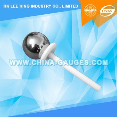 China Test Probe A of IEC61032 ,50mm Sphere with Baffle and Handle for sale