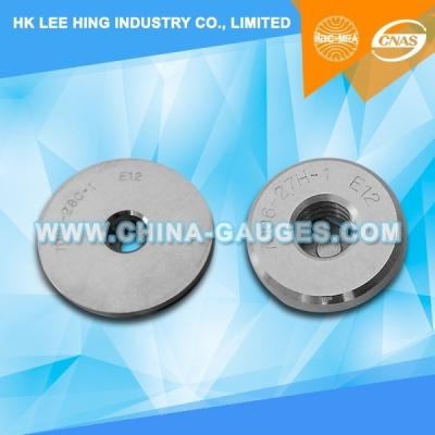 China e12 go no go gauges of finished lamp caps for sale