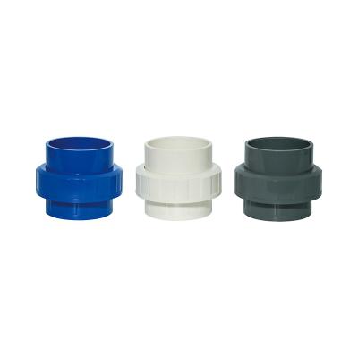China Activity Coupling Pvc Pipe Fittings Accessories Union Coupling Adapter Connection Pipe for sale