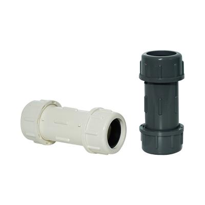 China Pvc-U Quick Coupling Durable Quick Union Plastic PVC Pipe Fittings for sale