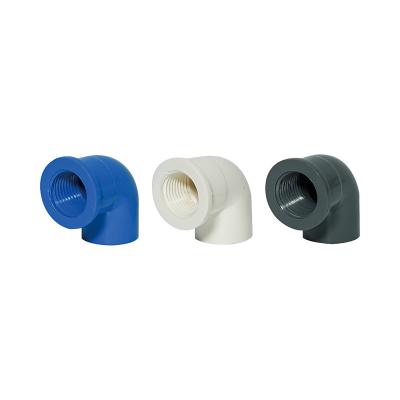 China Pvc-U Female Elbow 90° Pipe Fittings UPVC Inner Wire Bending Inner Screw Teeth Bending Pipe Fitting for sale