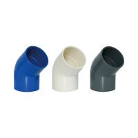 China PVC-U Water Supply  45 Degree Elbow PVC Pipe Connection 45 Degree Elbow Plastic Pipe Fittings for sale