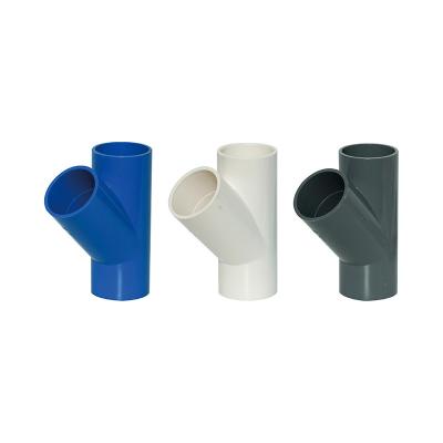China CPVC Y-shaped Tee Pipe Y Tee Water Supply Plastic Pipe For Drainage for sale