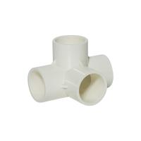 China PVC Three Dimensional Four Way Pipe Joint 4 Way Elbow Pipe Fitting for sale