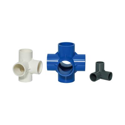 China Pvc-U Three-Dimensional Five Way Accessories PVC Pipe Fittings Water Supply Pipe for sale