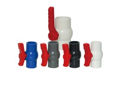 China High Pressure Dn15 4 Inch Pvc Plastic Ball Valve For Water Pipe Water Supply Straight End Ball Valve Plastic Straight End PVC-U Socket Ball Valve Adhesive Handle Valve for sale