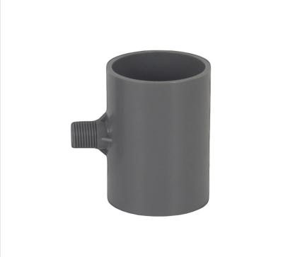 China UPVC Outer Teeth Three Pass Outer Screw Joint Water Supply Pvc Pipe Fittings Reducing Female Tee For Threaded for sale