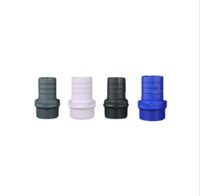 China PVC Fish Tank Water Hose Pagoda Connecter Male Threaded Pipe Fittings for sale