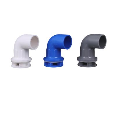 China Customized Elbow Pvc Pipe 90 Degree Pvc Connector PVC Pipe And Fittings For Living Room for sale