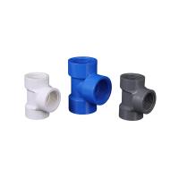 China Bedroom Three Way Tee PVC Pipe And Fittings Heat Resistant 3 Way Tee Pvc Fitting for sale