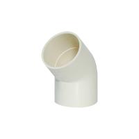China Chemical Resistant 45 Degree Pvc Connector Standard Pipe Fittings ISO Certificated for sale