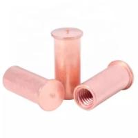 China Smooth Surface Spot Welding Screw Round M5 Copper Stud High Heat Resistance for sale