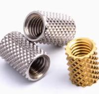 China Rust Resistant Knurled Brass Nut Inner Screw Female Threaded Copper Insert For Industry for sale
