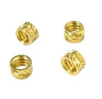 China Polished High Durability Brass Insert Fittings Knurled Press Insert for sale