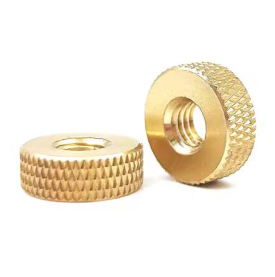 China Rhombic Knurled Nut Insert Brass Insert Fittings Corrosion Resistant for sale