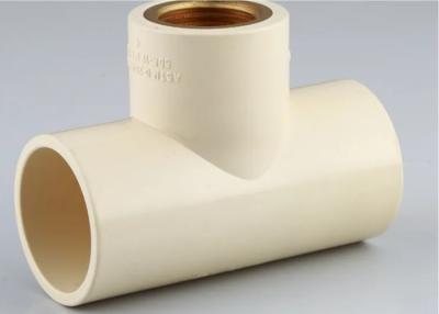 China Standard Female Threaded Tee Durable PVC Pipe And Fittings With Brass Copper Socket for sale