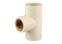 China Cpvc Compound Female Threaded Tee With Brass Plastic Plumbing Pipes And Fittings ASTM for sale