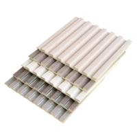 China 3D Fluted Hygienic PVC Wall Panel Fire Resistant For Home Interior Offices for sale