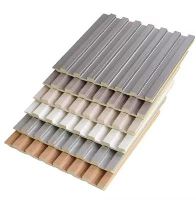 China Modern Interior WPC Wall Panel With Grain Color Smooth Surface for sale