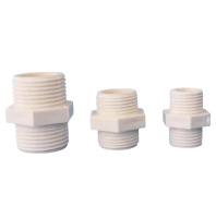 China PVC Double Hygienic Male Thread Adaptor PVC Pipe And Fittings for sale