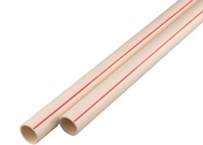 China Flame Retardant CPVC 3/4 Inch Pipe Fittings Plumbing Plastic Cpvc Yellow Tubes Irrigation Conduit Pipe for sale